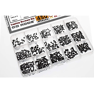 CO-RODE 450pcs M2 M2.5 M3 Laptop Computer Screws Kit Set for SSD IBM HP Dell Lenovo Sony Toshiba Gateway Acer Hard Drive SATA, (15-Size)