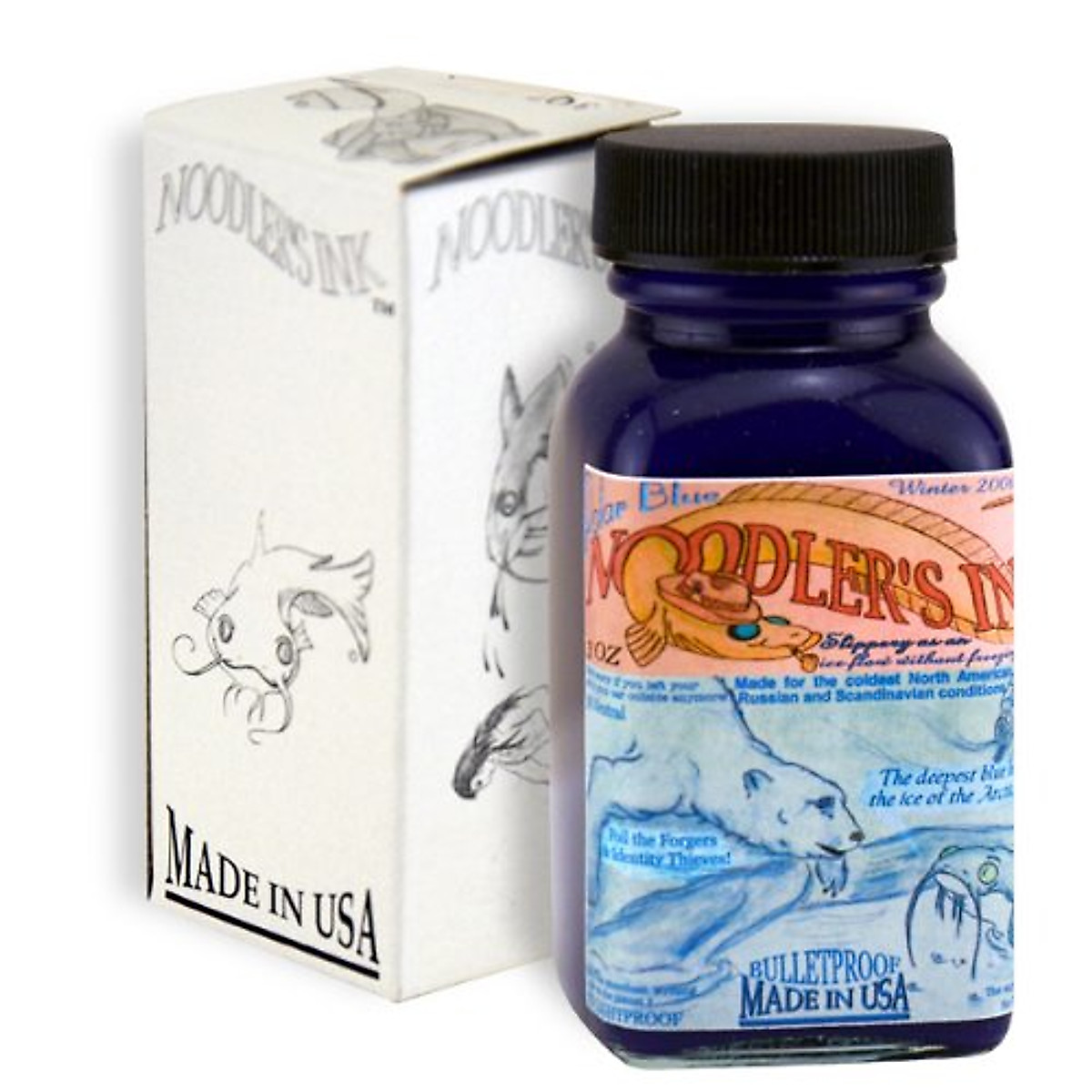Noodlers Ink 3 Oz Polar Blue Eternal
