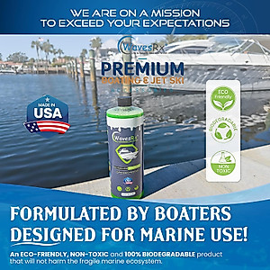 WavesRx Salt Neutralizing Boat Soap & Jet Ski Wash with SiO2 Surface Protection (EpicWash+) | Marine Grade Cleaner Removes Salt & Contaminants | Protective Ceramic Coating Prevents Buildup & UV Damage