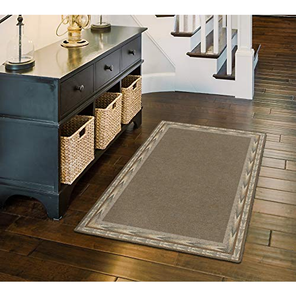 Brumlow MILLS Vernal Home Indoor Area Rug with Traditional Solid Print Pattern for Living Room Decor, Dining Room, Kitchen Rug, or Bedroom Mat, 30" x 46", Neutral