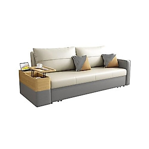NAHDU 77" Sleeper Sofa with Lift Top End Table Convertible Sofa Bed with Storage