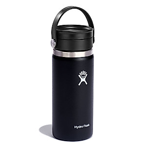 Hydro Flask 16 oz Wide Mouth Bottle with Flex Sip Lid Black