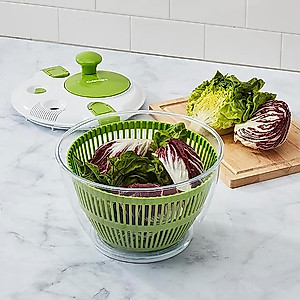Cuisinart Large Spin Stop Salad Spinner- Wash, Spin & Dry Salad Greens, Fruits & Vegetables, 5qt, CTG-00-SAS1
