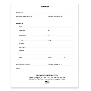 BookFactory Engineering Notebook Professional - 96 Pages (Quad Ruled - .25" Engineering Grid), 8" x 10", Engineer Lab Notebook, Black and Burgundy Cover, Smyth Sewn Hardbound (EPRIL-096-SGS-LKMST4)