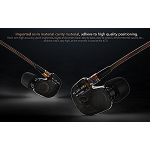 KZ ATE Hi-Fi IEM Sports Headphones with Copper Driver Ear Hook and Foam Eartips Specially for Music Fans, New Mic Edition