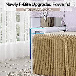 omzer Bed Rail for Toddlers - Baby Bed Guard Rail with Double Child Lock, Safety Bedrail for Children Kids with Pattern, Infants Height Adjustment Guardrail for Queen Size Bed - 3 Pack, 78.7x78.7x59”