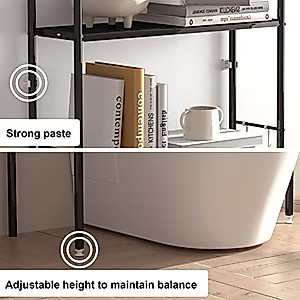 sfrvkly Over Toilet Bathroom Organizer 3 Tier,Over The Toilet Storage Shelf Minimalist Over The Toilet Storage Black Above Toilet Storage,Bathroom Storage Over The Toilet,Over Toilet Organizer.