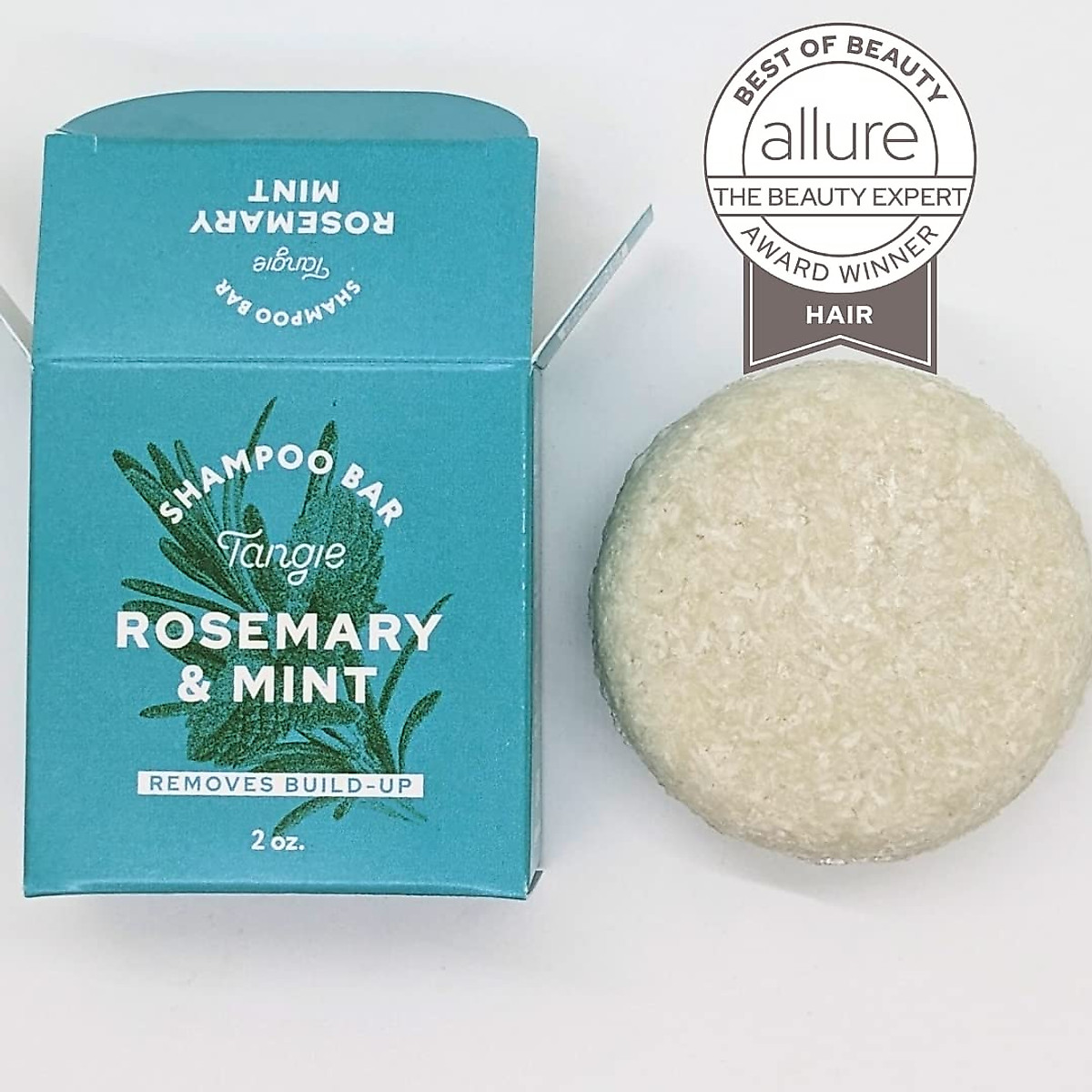 Natural Rosemary Mint Zero Waste Shampoo Bar by Tangie