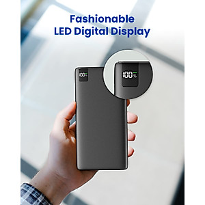 IXNINE Portable Charger Power Bank - 22.5W Fast Charging USB C Battery Pack 10000mAh Slim Portable Phone Charger for Cell Phone Tablet