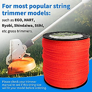 Jowlawn String Trimmer Line .095-Inch-by-1765-Foot 5lb Spool - Heavy-Duty Spiral in Cord Weed Eater Twisted String for Ego Stihl Ryobi Echo Grass Trimmers, Cordless Weed Wacker String