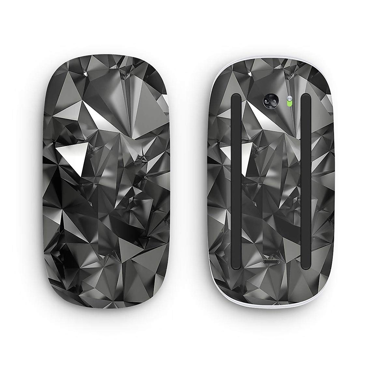 Design Skinz Black 3D Diamond Surface Vinyl Decal Compatible with The Apple Magic Mouse 2 (Wireless, Rechargable) with Multi-Touch Surface