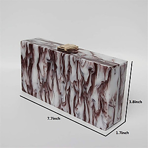 Trendy Wedding Bag Fashion Women Handbag Red Ink Acrylic Luxury Party Prom Evening Bag Woman Box Clutch Purse