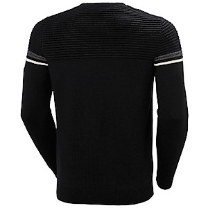 Helly Hansen Men's Carv Knitted Sweater, 990 Black, Large