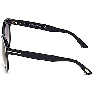 Tom Ford Sunglasses FT 0503 -F 01G Shiny Black/Brown Mirror