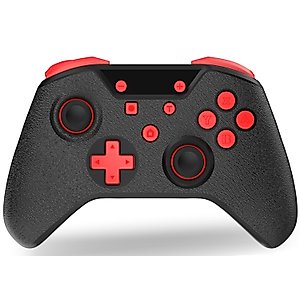 GCHT GAMING Wireless Switch Controllers Compatible with Nintendo Switch/Lite/OLED/PC/STEAM, Switch Pro Controller with Wake-up, Turbo, Vibration, Gyroscope, Programm Back Button (Black)