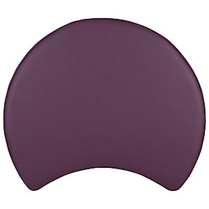 Flash Furniture Nicholas Soft Seating Flexible Moon for Classrooms and Common Spaces - 18" Seat Height (Purple)