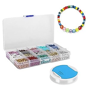 DIY Craft Beads Elastic Wire Kit Bracelet Necklaces Crafting Jewelry Making