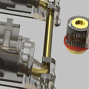 GATERON Ink V2 Screw in Stabilizer, RGB New Set Stab Hot Swap for 60% Layout MX Mechanical Keyboard