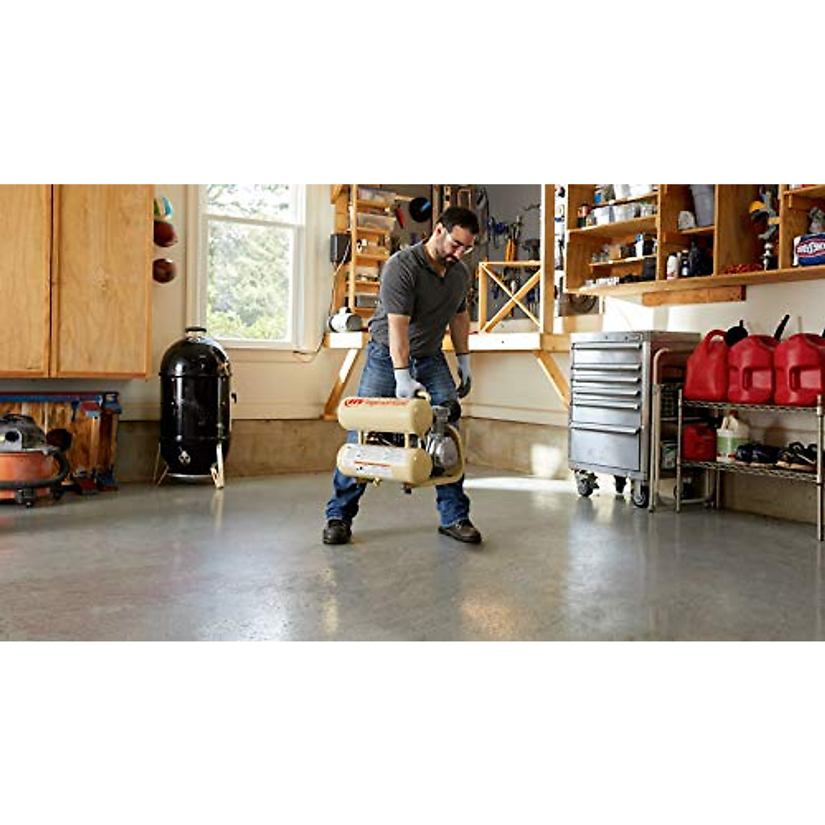 Twin-Stack P1IU-A9 2 HP 4 Gallon Portable Air Compressor