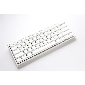 Ducky One 2 Mini Pro Pure White RGB LED 60% Double Shot PBT Mechanical Keyboard (Kailh Box Brown)