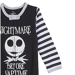 Disney Nightmare Before Christmas Newborn Baby Boys Footed Coverall Newborn