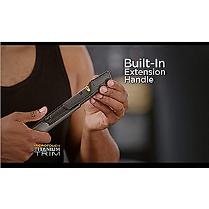 Micro Touch Titanium Trim, Lighted Hair Cutting Tool and Body Groomer