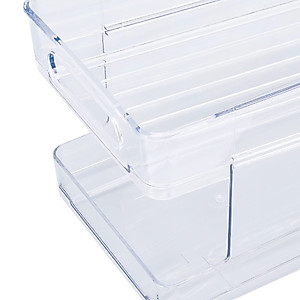 Tyenaza Can Organizer, Stackable Drink Soda Can Holder Rack PET Dispenser Double Deck, Can Storage Organizer Fit for Pantry Refrigerator Kitchen