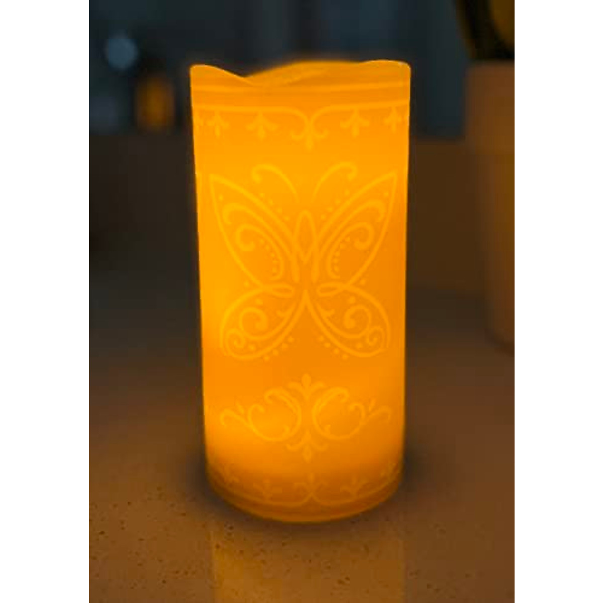 State & Water Miracle Encanto Inspired LED Candle, Real Wax Exterior, 6" Tall, Batteries Included