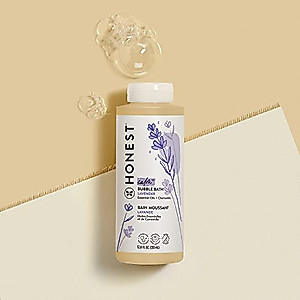 The Honest Company Foaming Bubble Bath | Gentle for Baby | Naturally Derived, Tear-free, Hypoallergenic | Lavender Calm, 12 fl oz