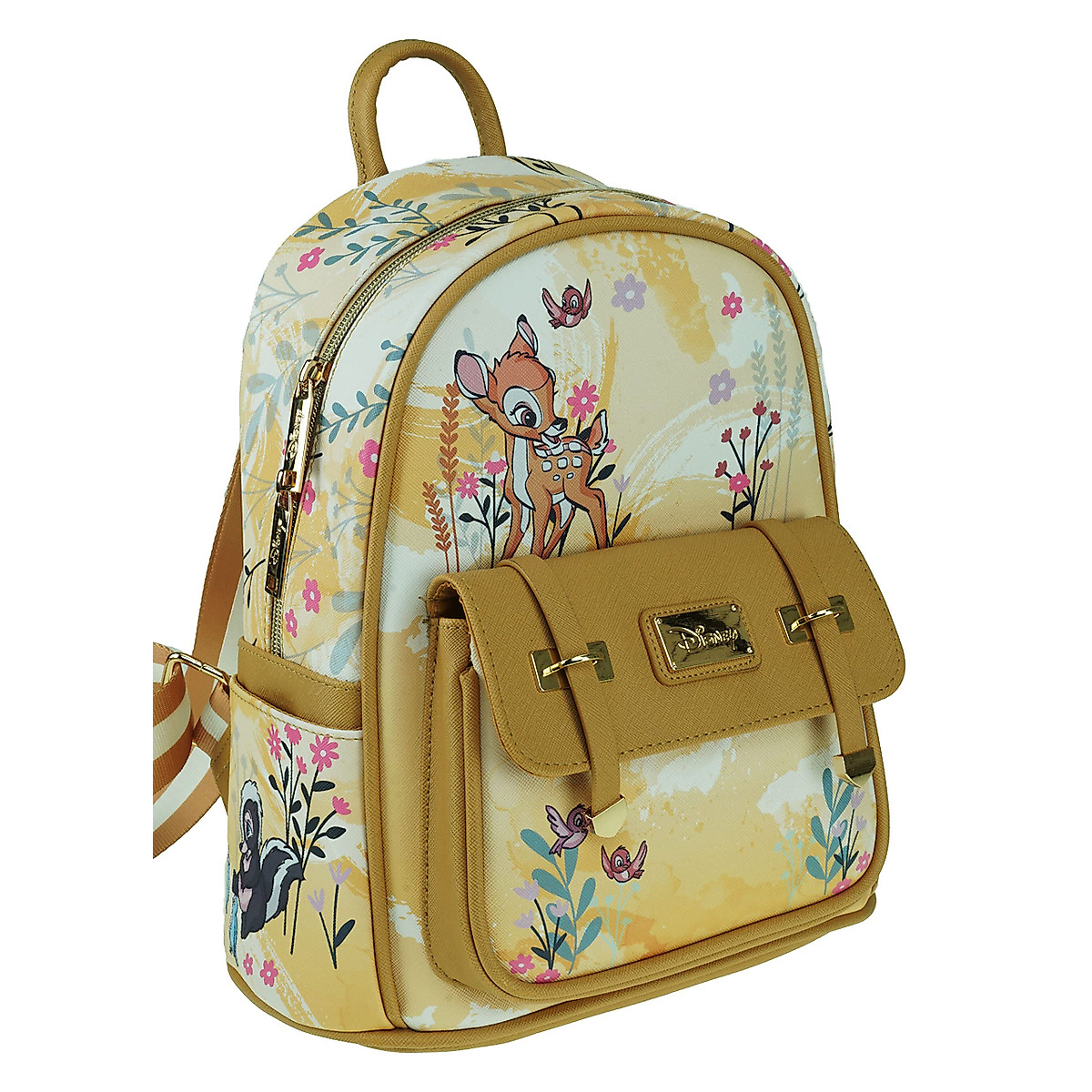 KBNL Bambi 11 inch Vegan Leather Mini Backpack - A21802, Multicoloured