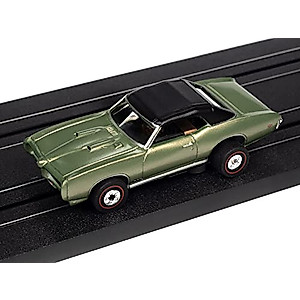 Auto World Thunderjet OK Used Cars 1969 Pontiac GTO Convertible (Green) HO Scale Slot Car