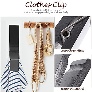 ABOOFAN Jumbo Wood Clothespin Towel Holders Giant Clothes Clip Hooks Wall Mounted Towel Clip Clothes Pins Hooks for Wedding Farmhouse Bathroom Laundry Room