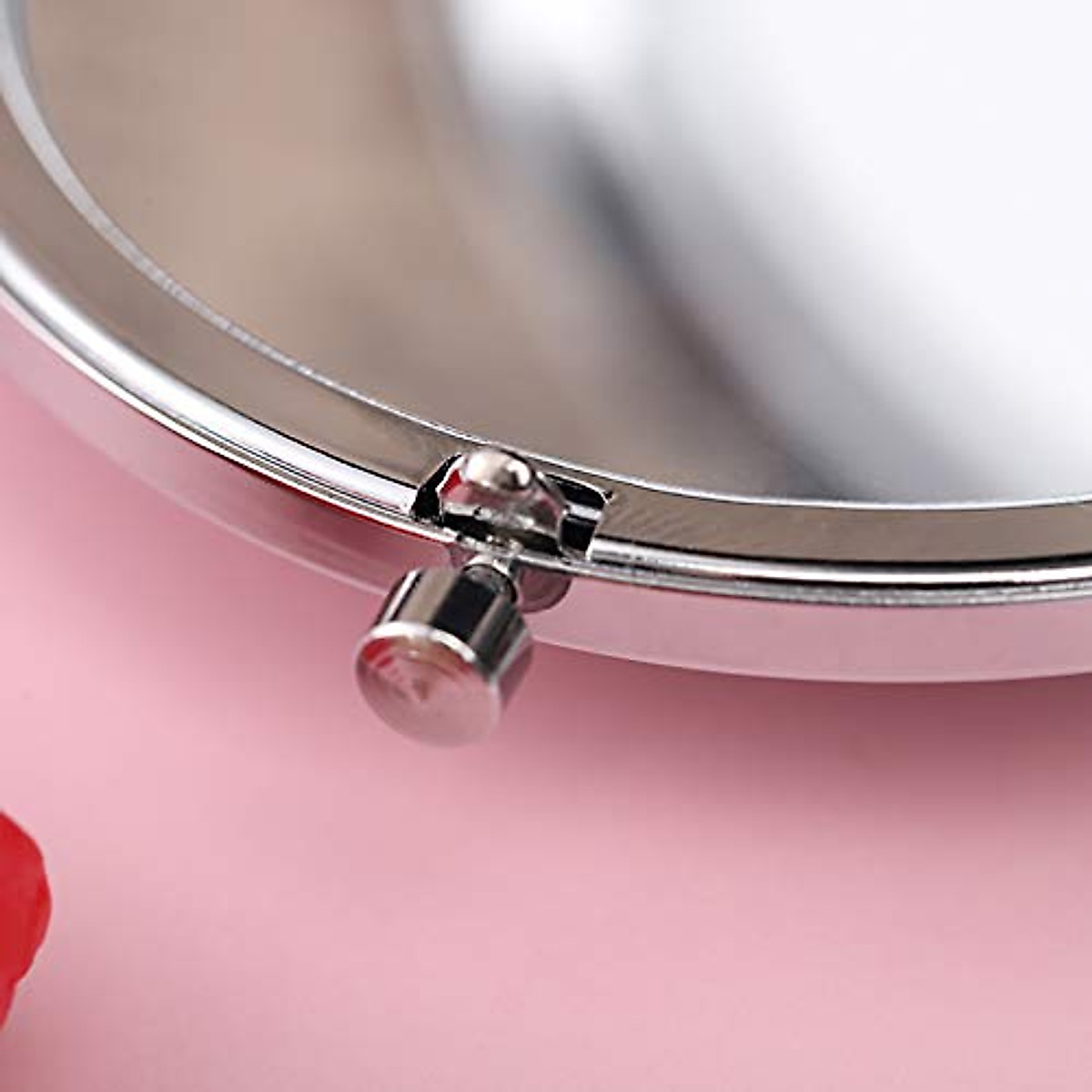 Sister Gifts from Sister Birthday Gift for Woman Compact Mirror Pocket Travel Mirrors Christmas Graduation (Silver to My Sister 1)