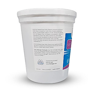 Pet-Supps.com Krill Oil Soft Chews – No-Shed Krill Oil Supplement for Dogs and Cats – Pure Antarctic Krill Oil Chews for Dog Itch Relief, Dry Skin, Non-Seasonal Shedding – for Shiny, Thick Coat