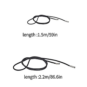 Replacement Elastic Cord Laces,Zero Gravity Chair Cords Replacement Universal Elastic Cord Repair Tool Kit for Garden Sun Recliners Lounge Chair 4PCS Black Recliners