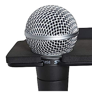 Gator Frameworks Multi Holder Stand Attachment Holdsup to (4) Microphones Wired or Wireless (GFW-MIC-4TRAY)