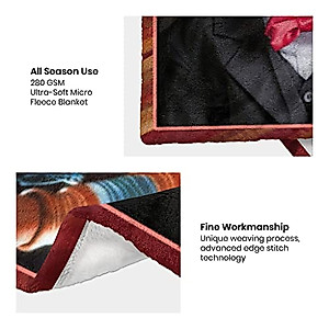 Horror Blanket Throw Fleece Blanket Throw Blanket Fuzzy Plush Blanket Luxury Flannel Blanket for Couch Sofa or Bed 50"x40"