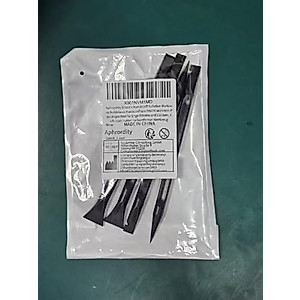 Aphrordity 9 Pieces Carbon Fiber Plastic Scraper Scratch Free Scraper Cleaning Pen-Shaped Scraper Tool for Crevice Cleaning Car Detailing Lottery Ticket Scratcher Food Scraper.Black