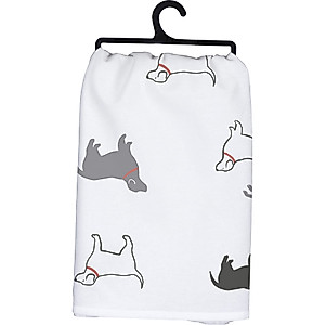 Primitives by Kathy This Towel Belongs to an ... Awesome Dog Mom Decorative Kitchen Towel