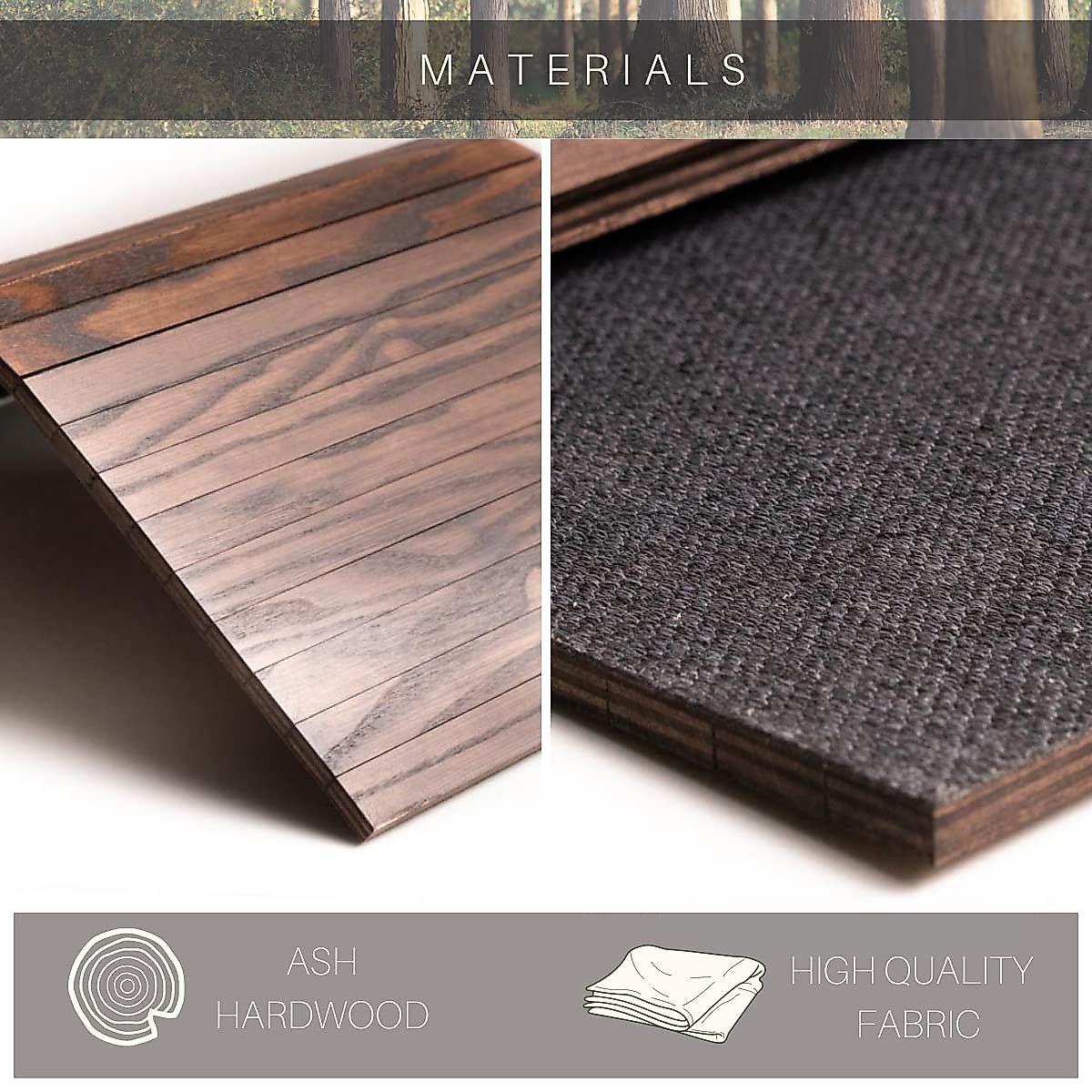 Sofa arm Tray Table Couch Bedside Wood Coaster Coffee Cup Foldable armrest Caddy end Protector Folding Living Room Furniture mat tv Chair Tables Trays with Phone Holder (Color 4.Blue-Grey)