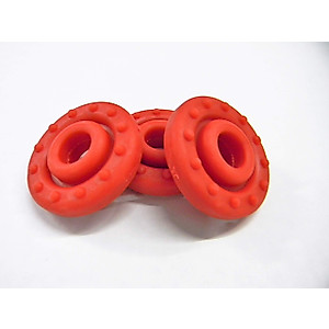 Bowjax SilenceSaver Stabilizer Dampeners (3 Pack), Red, 5/8"