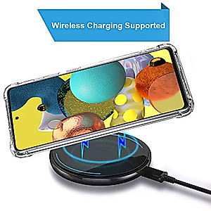 KANGHAR for Samsung Galaxy A51 5G Black Leopard Cute Pattern Shockproof Clear Four Corners Cushion Durable Hard PC + Soft TPU Bumper Anti-Scratch Full Body Protection Crystal Cover-6.5inch