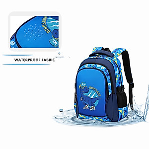 Lmwzh Backpack For Boys Kindergarten Preschool Elementary School Bags Kids Bookbag Waterproof Durable Blue（2023 Model）