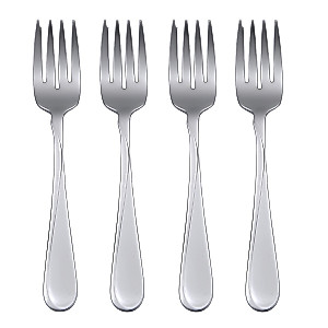 Oneida Flatware Flight, Teaspoons, Set of 6 & Flight Everyday Flatware Salad Forks, Set of 4