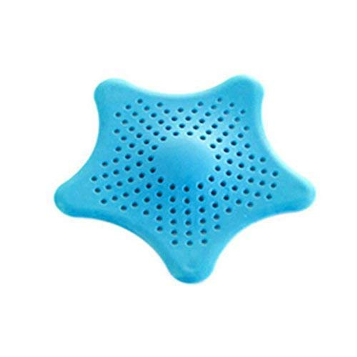 Kitchen Drain Hair Catcher Bath Stopper Sink Bathroom Protector Silicone Cover Basin Strainer Filter Shower Trap (Blue)