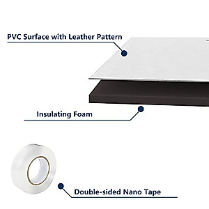 Pearwow Window Air Conditioner Side Panel, 48" Extended Width XL Size Surround Insulated Foam Side Panels for Window AC Units, Air Conditioner Insulation Panel for Summer and Winter