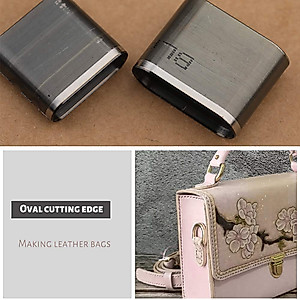 52 Shape Style Hollow Punch Cutter Tool, Leather Cutting Tools with Manual, Shapes Leather Punch Tool Set Hole Hollow Punch Cutter, Leather Craft Tools Kit for Handmade DIY Leather Craft