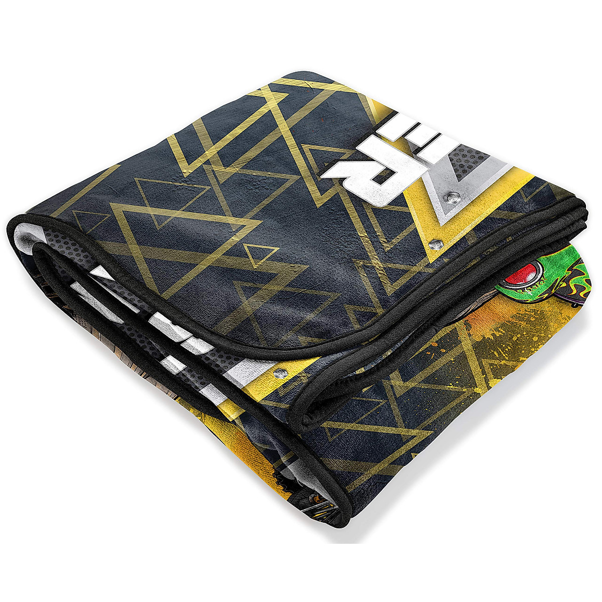 Jay Franco Monster Jam MJ Life Blanket - Measures 62 x 90 inches, Kids Bedding Features Grave Digger - Fade Resistant Super Soft Fleece