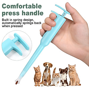 Sarini Pet Pill Dispenser-Pet Piller Gun Oral Tablet Capsule, Pet Pill Plunger Popper with Pusher Pet Pill Feeder for Dogs Cats and Small Animals (Blue)