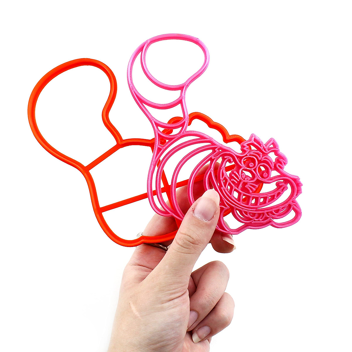 Cookie Cutter by 3DForme,For Cheshire Cat Baking Cake Fondant Frame Mold for Buscuit, Set 2 Piece Made in Ukraine